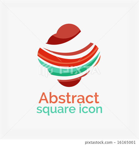 Abstract symmetric geometric shapes, business icon - Stock Illustration ...