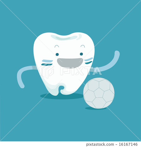 Tooth to be football player - Stock Illustration [16167146] - PIXTA