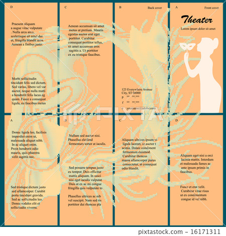 theater program with decoration - Stock Illustration [16171311] - PIXTA