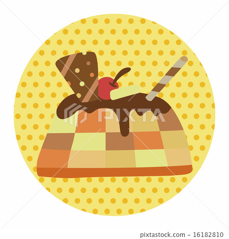 snack, shadow, pastry - Stock Illustration [16182810] - PIXTA