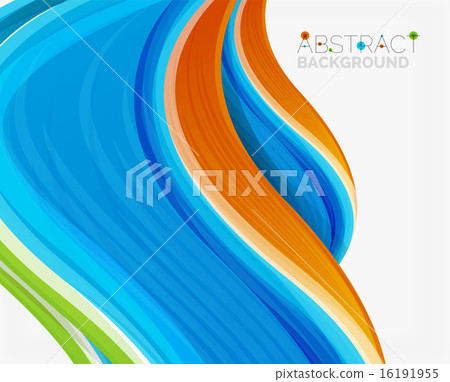 Abstract realistic solid wave background - Stock Illustration [16191955 ...