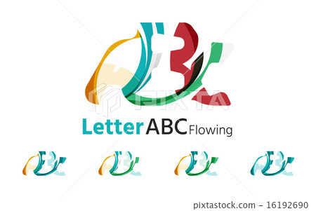 Abc company logo set. Vector illustration. - Stock Illustration ...