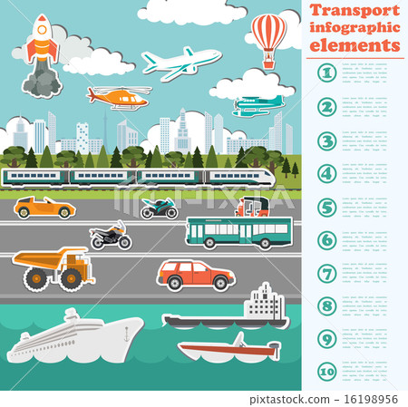 Transport infographics elements - Stock Illustration [16198956] - PIXTA