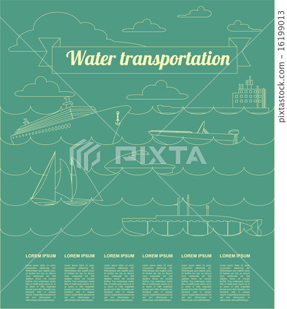 Water transport infographics elements. Nautical - Stock Illustration ...