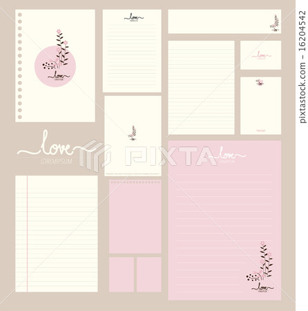 Collection of various paper designs - Stock Illustration [16204542] - PIXTA