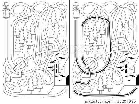Vampire maze - Stock Illustration [16207989] - PIXTA