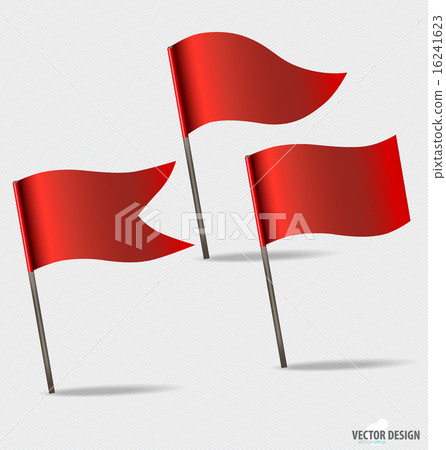 Red Flags. Vector illustration. - Stock Illustration [16241623] - PIXTA