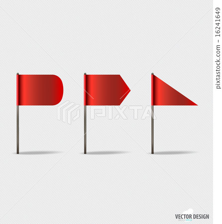 Red Flags. Vector illustration. - Stock Illustration [16241649] - PIXTA