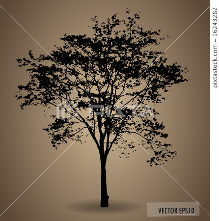 Vector background with abstract tree. - Stock Illustration [16243282 ...