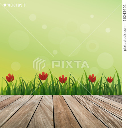 Natural background. Fresh spring green grass... - Stock Illustration ...