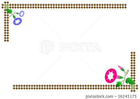 Asagao frame - Stock Illustration [16245175] - PIXTA