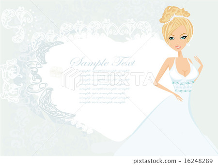 Beautiful bride card - Stock Illustration [16248289] - PIXTA