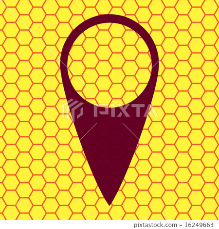 map pointers. Flat modern web button and space fo - Stock Illustration [16249663] - PIXTA