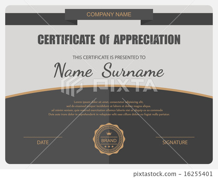 Vector certificate template. - Stock Illustration [16255401] - PIXTA