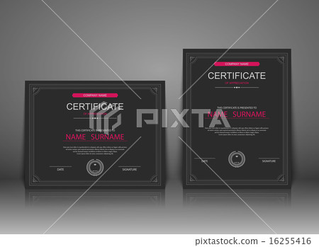 Vector certificate template. - Stock Illustration [16255416] - PIXTA