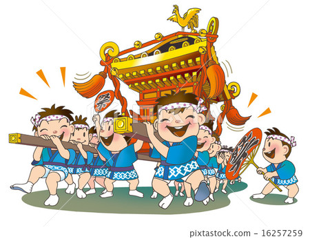 Festival Mikoshi - Stock Illustration [16257259] - PIXTA