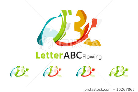 Abc company logo set. Vector illustration. - Stock Illustration ...