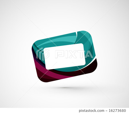 Abstract geometric company logo frame, screen - Stock Illustration ...