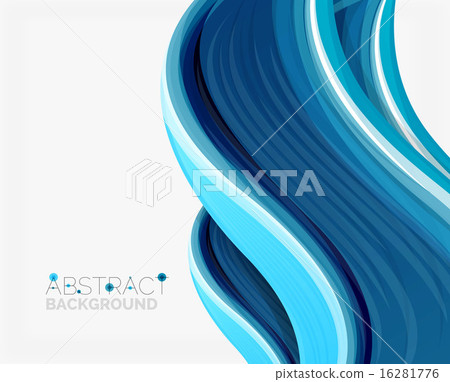 Abstract realistic solid wave background - Stock Illustration [16281776 ...