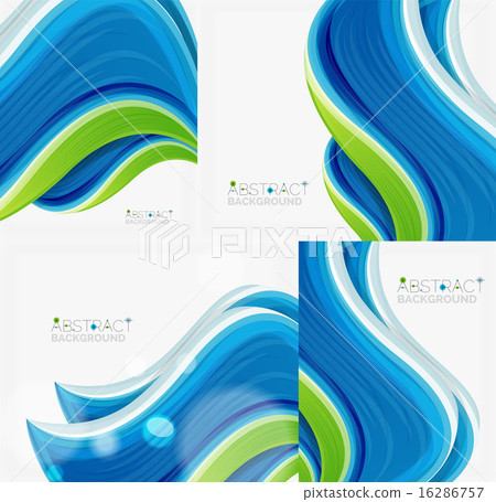 Abstract realistic solid wave background - Stock Illustration [16286757 ...