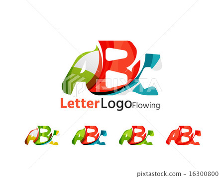 Abc company logo set. Vector illustration. - Stock Illustration ...