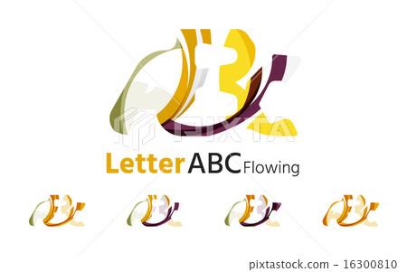 Abc company logo set. Vector illustration. - Stock Illustration ...