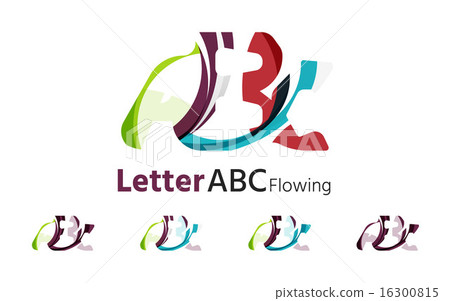 Abc company logo set. Vector illustration. - Stock Illustration ...