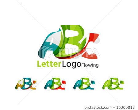 Abc company logo set. Vector illustration. - Stock Illustration ...