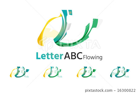 Abc company logo set. Vector illustration. - Stock Illustration ...
