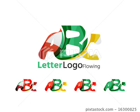 Abc company logo set. Vector illustration. - Stock Illustration ...