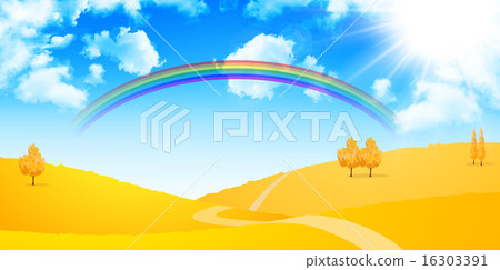 Fall sky background - Stock Illustration [16303391] - PIXTA