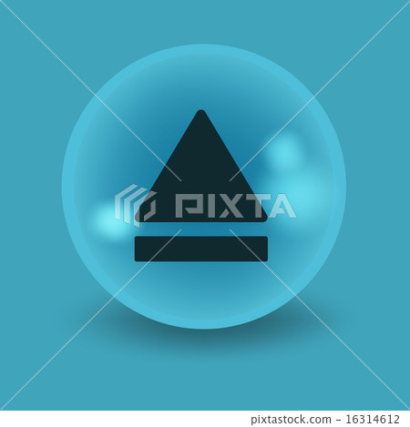 Flat modern design with shadow icon player - Stock Illustration ...