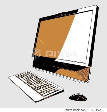 Desktop pc - Stock Illustration [16315219] - PIXTA