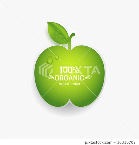Apple label - Stock Illustration [16316702] - PIXTA
