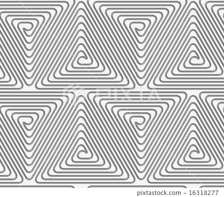 Perforated triangle connected spirals - Stock Illustration [16318277 ...