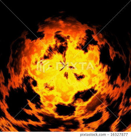 Burning fire ball generated texture - Stock Illustration [16327877] - PIXTA