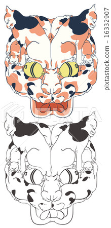 Yoshito Utagawa, fifty-third-year-old cat cat... - Stock Illustration ...