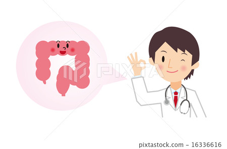 Doctor explaining the bowel - Stock Illustration [16336616] - PIXTA