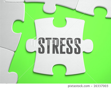 Stress - Jigsaw Puzzle with Missing Pieces. - Stock Illustration ...