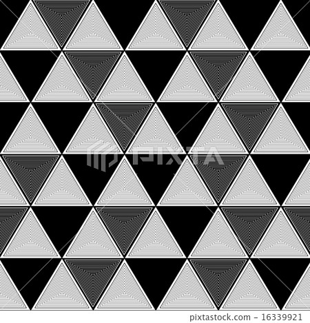 Triangle illusion pattern random - Stock Illustration [16339921] - PIXTA