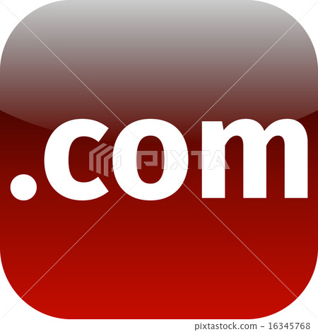.com red icon - Stock Illustration [16345768] - PIXTA