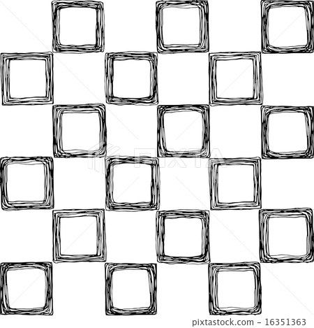 Seamless pattern with squares - Stock Illustration [16351363] - PIXTA