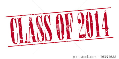 class of 2014 red grunge vintage stamp - Stock Illustration [16351688 ...