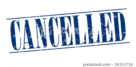 cancelled blue stamp isolated on white background - Stock Illustration ...