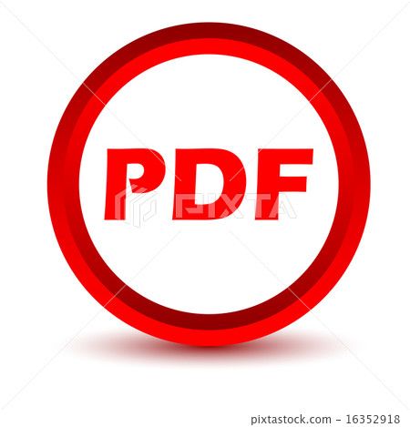 Red pdf icon - Stock Illustration [16352918] - PIXTA