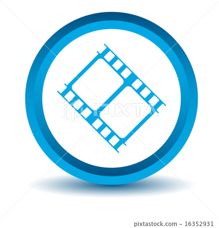 Blue movie icon - Stock Illustration [16352931] - PIXTA