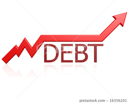 Debt graph - Stock Illustration [16356201] - PIXTA