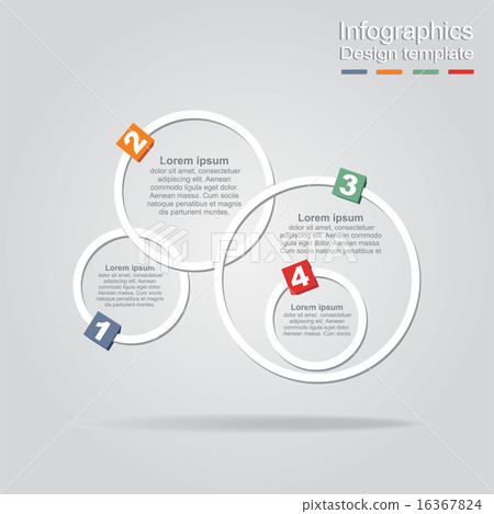 Infographic report template with frames and... - Stock Illustration ...