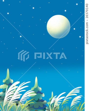 Moon viewing - Stock Illustration [16370140] - PIXTA