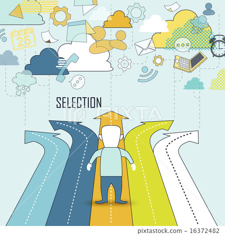 entry, direction, decision - Stock Illustration [16372482] - PIXTA